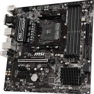 MSI ProSeries AMD Ryzen 2ND and 3rd Gen AM4 M.2 USB 3 DDR4 D-Sub DVI HDMI Micro-ATX Motherboard (B450M PRO-VDH Max)