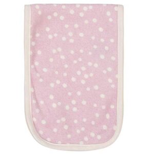 Grow by Gerber Baby Girls 4-Pack Terry Burp Cloths, Pink/Grey/Ivory, One Size