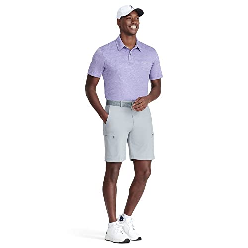 IZOD Men's Golf Title Holder Short Sleeve Polo Ultra Violet Medium