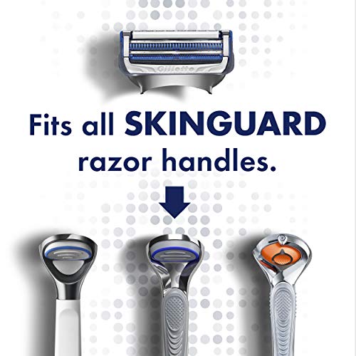 Gillette SkinGuard Mens Razor Blade Refills, 12 Count, Designed for Men with Skin Irritation