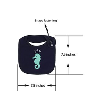 Maiwa Waterproof Cotton Baby Bibs for Boys for Drooling Teething Feeding 6 Pack