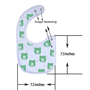 Maiwa Waterproof Cotton Baby Bibs for Boys for Drooling Teething Feeding 6 Pack