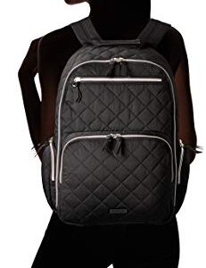 Vera Bradley Women's Performance Twill Commuter Backpack, Black, One Size