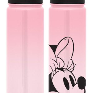 Simple Modern Disney Water Bottle with Straw Lid Vacuum Insulated Stainless Steel Metal Thermos | Gifts for Women Men Reusable Leak Proof Flask | Summit Collection | 22oz Minnie Mouse on Blush