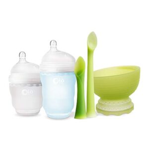 olababy essential feeding gift set (sky)