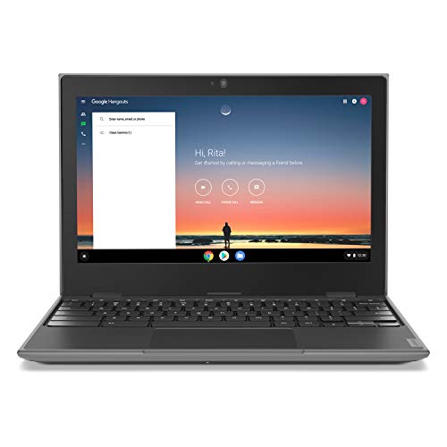 Lenovo 100E Chromebook 2ND Gen Laptop, 11.6" HD (1366 X 768) Display, MediaTek MT8173C Processor, 4GB LPDDR3 RAM, 16GB eMMC TLC SSD, Powervr GX6250, Chrome OS, 81QB000AUS, Black