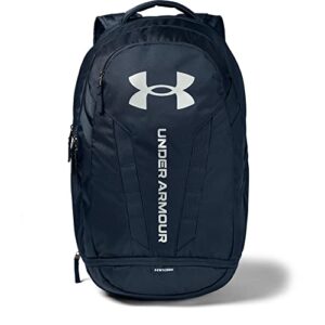 under armour unisex-adult hustle 5.0 backpack , academy blue (408)/silver , one size fits all