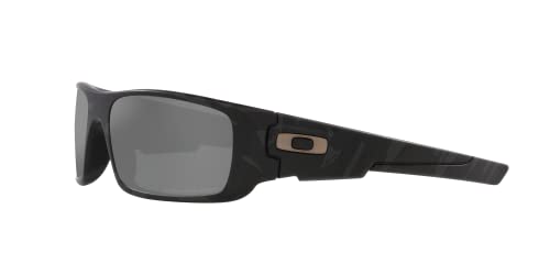 Oakley Men's OO9239 Crankshaft Rectangular Sunglasses, Shadow Camo/Black Iridium Polarized, 60 mm