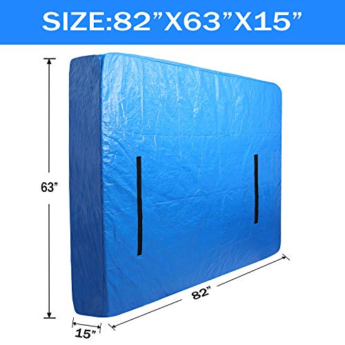 Dofilachy Heavy Duty Mattress Bags for Moving and Storage - Reusable Mattress Protection Cover Bag - King, Queen, Full, Twin Size Mattress Protector with Strong Zipper and Handles (Queen)