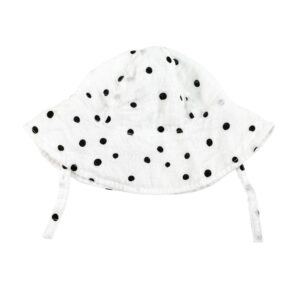 bebe au lait oh-so-soft muslin sun hat - dottie