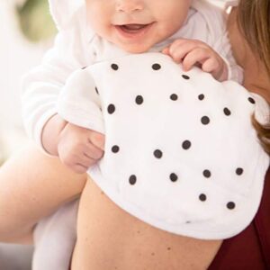 Bebe au Lait Oh So Soft Muslin Baby Burp Cloth Set, Saguaro and Dottie