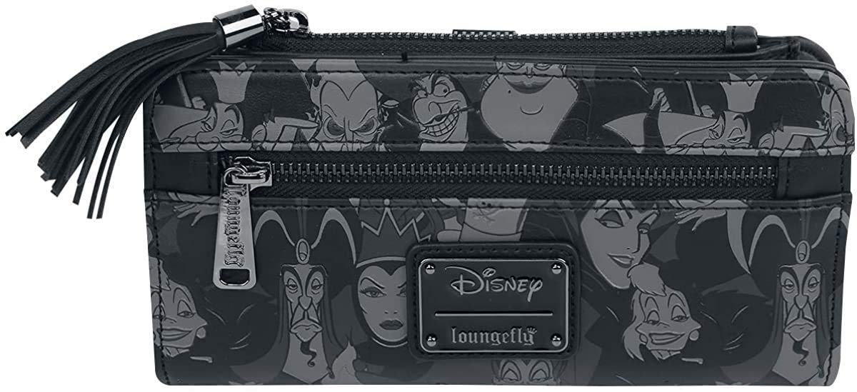 Loungefly Disney Villains Debossed All Around Faux Leather Zip Wallet (one size, Multi)