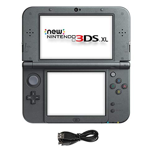 New Nintendo 3DS XL Black Handheld Console and AC Adapter. (Renewed)