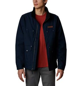 columbia men's loma vista jacket, collegiate navy/stone green plaid, large