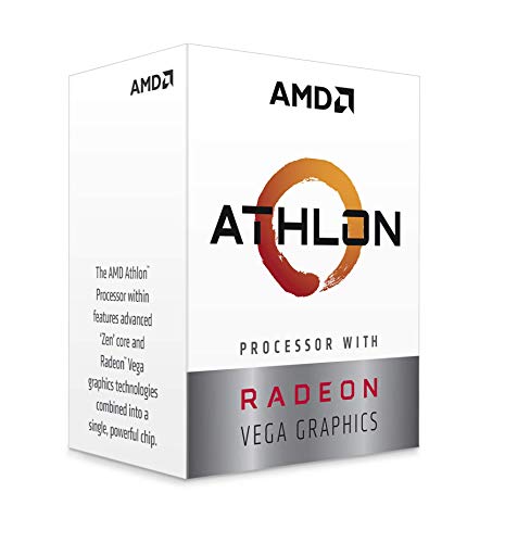 AMD Athlon 3000G 2-Core, 4-Thread Unlocked Desktop Processor with Radeon Graphics