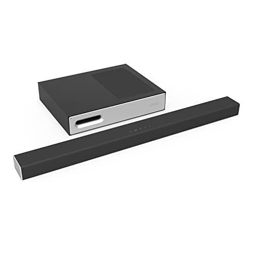 VIZIO SB3621N-G8 36 Inch 2.1 Wireless Bluetooth Sound Bar Speaker System for Home Theater and TV with Subwoofer and Infrared Remote Control, Black