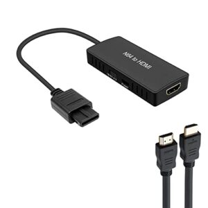 y.d.f n64 to hdmi converter adapter support 16:9/4:3 conversion, hdmi link cable for n64 /snes/ngc/sfc（plug and play）