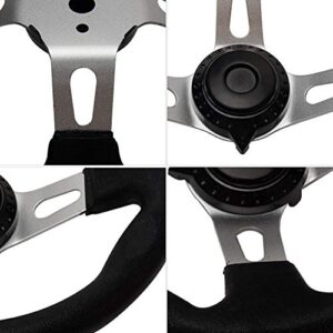 Off-Road Kart Steering Wheel 270mm 3 Spokes Vehicle PU Foam Interior Steering Wheel For Go Kart