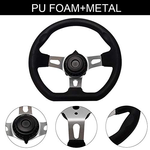 Off-Road Kart Steering Wheel 270mm 3 Spokes Vehicle PU Foam Interior Steering Wheel For Go Kart