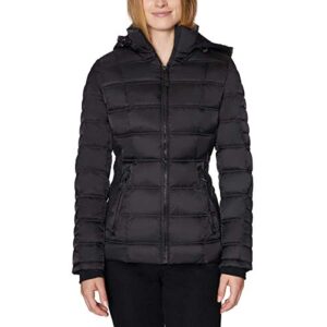 nautica ladies' puffer jacket (xl, black)