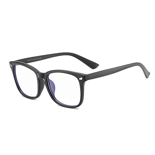 MAXJULI Blue Light Blocking Glasses,Computer Reading/Gaming/TV/Phones Glasses for Women Men(Matt Black)