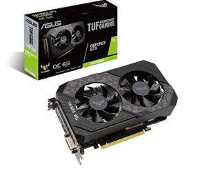 asus tuf geforce gtx 1660 super overclocked 6gb edition hdmi dp dvi gaming graphics card (tuf-gtx1660s-o6g-gaming)