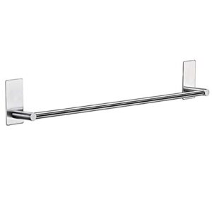 bathroom towel bar towel holder,ulifestar strong 3m self adhesive hand towel holder,wall mounted stainless steel towel rack for bathroom,kitchen dish cloths hanger,brushed nickel (12'')