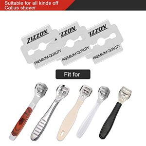 ZIZZON Callus Shaver Replacement Blades 100 Count