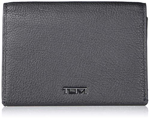 TUMI - Nassau Gusseted Card Case Wallet for Men - Black Texture