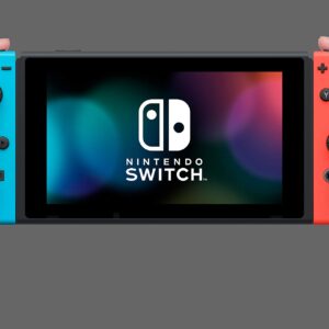 Nintendo Switch V2 Game Console - Black (HAC-001(-01) w/ OEM Blue/Red Joycon (Renewed)