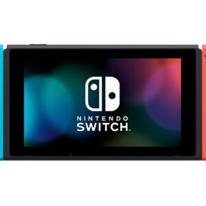 Nintendo Switch V2 Game Console - Black (HAC-001(-01) w/ OEM Blue/Red Joycon (Renewed)