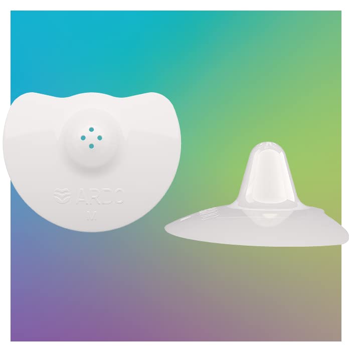 Ardo Tulips Contact Nipple Shields for Breastfeeding, Made in Switzerland, 2 Count with Carrying Case, BPA Free (S, 16mm)