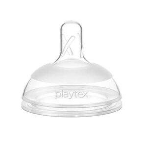 playtex baby naturalatch comfort nipples, fast flow, 2 count (pack of 1)