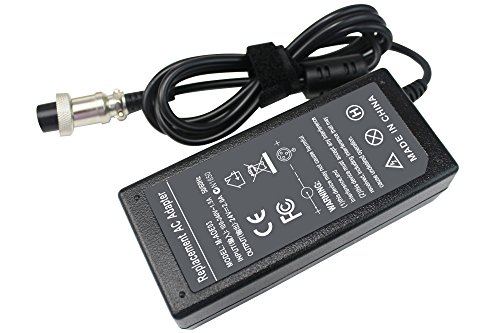 LNOCCIY 48W 24V 2A Scooter Battery Charger for Razor E100 E200 E300 MX350 ZR350 PR200 for Razor Ground Force;Razor Pocket Mod;Sunl Scooter;Mini Chopper;Dirt Quad Bike;Pocket Mod Cable