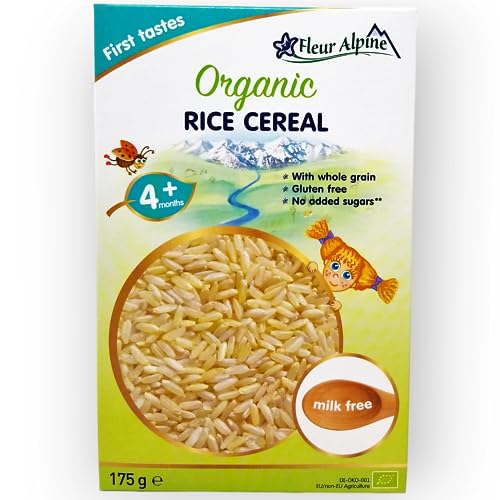 Fleur Alpine Beby Rice Cereal low Allergenic for Babies from 4 months 175g from Germany