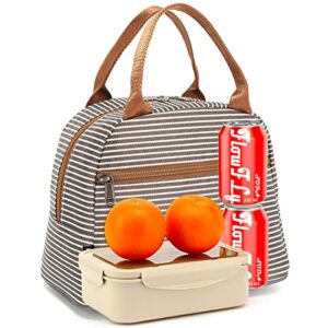 FlowFly Lunch Bag Tote Bag Lunch Organizer Lunch Holder Insulated Lunch Cooler Bag for Women/Men,Coffee