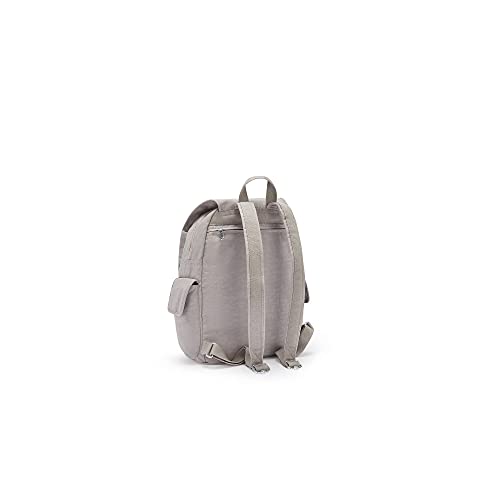 Kipling Women's City Pack Backpack, All-Day Versatile Daypack, Grey Gris, 10.5" L x 14.5" H x 6.75" D