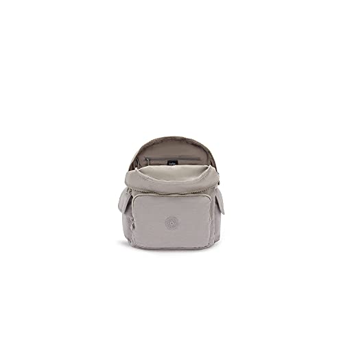 Kipling Women's City Pack Backpack, All-Day Versatile Daypack, Grey Gris, 10.5" L x 14.5" H x 6.75" D