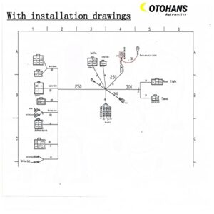 Complete Electrics Wiring Harness Stator Coil CDI Solenoid Relay Spark Plug for 4 Wheelers Stroke ATV （50cc 70cc 110cc 125cc） Pit Quad Dirt Bike taotao Go Kart by OTOHANS AUTOMOTIVE