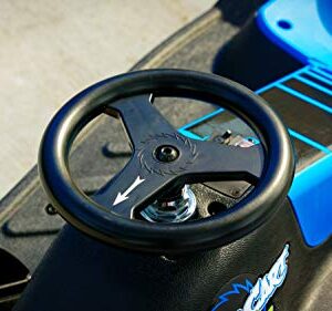 Razor Crazy Cart Shift for Kids Ages 6+ (Low Speed) 8+ (High Speed) - 12V Electric Drifting Go Kart for Kids - High/Low Speed Switch and Simplified Drifting System, for Riders up to 120 lbs,Black/Blue