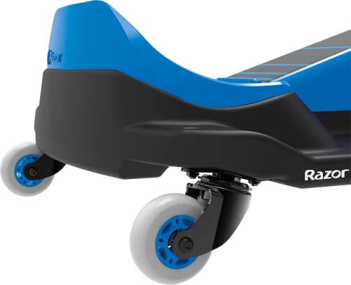 Razor Crazy Cart Shift for Kids Ages 6+ (Low Speed) 8+ (High Speed) - 12V Electric Drifting Go Kart for Kids - High/Low Speed Switch and Simplified Drifting System, for Riders up to 120 lbs,Black/Blue