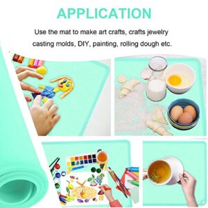 Silicone Non-Slip Baby Placemat, Children Place mat for Kids Baby Toddlers, BPA Free Children’s Dining Food Mat - Baby Green