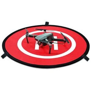 kinbon drone landing pads, waterproof 30'' universal landing pad fast-fold double sided quadcopter landing pads for rc drones helicopter dji spark mavic pro phantom 2/3/4 pro inspire 2/1 3dr solo