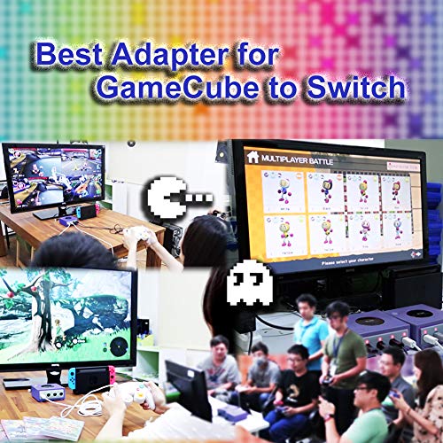 Brook Gamecube to Wii U Controller Adapter - Support Gamecube Controllers Adapter for Wii U and PC USB Android, up to 8 GC Controllers in The Same time (MAX), Turbo fire Function