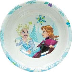 Zak Designs Disney Frozen Kids Dinnerware 5 Piece Set Includes Plate, Bowl, Tumbler and Utensil Tableware, Non-BPA Made of Durable Material and Perfect for Kids