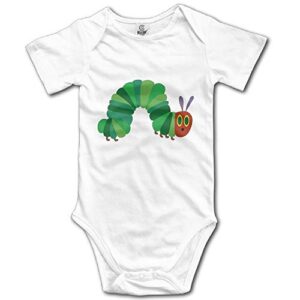 the very hungry caterpillar infant climbing short-sleeve onesie 6-12 month white