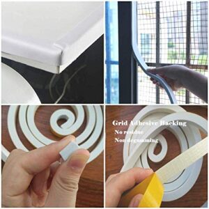 fowong White Door Weather Stripping 26 Feet, 1/2 Inch Wide X 1/4 Thick, High Density Foam Tape Roll Neoprene Rubber Adhesive Weatherstrip Seal, Window Insulation, 2 Rolls 13 Ft Each