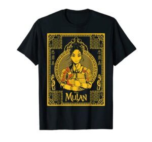 disney mulan live action mulan golden portrait t-shirt