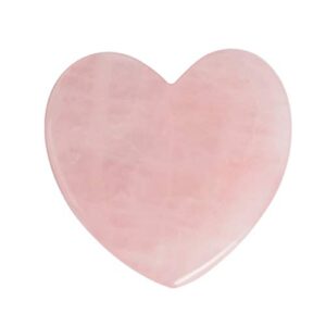 healifty guasha board scraping massage tools natural jade scraping board for salon spa(heart shape)