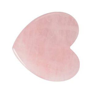 Healifty Guasha Board Scraping Massage Tools Natural Jade Scraping Board for Salon Spa(Heart Shape)